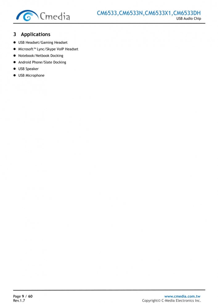 CM6533N datasheet page 9