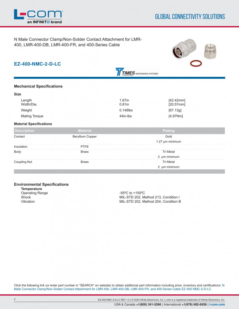 EZ-400-NMC-2-D-LC technical document page 2