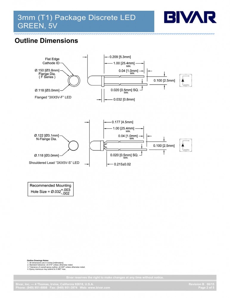 BIVAR 3GT5V datasheet page 2
