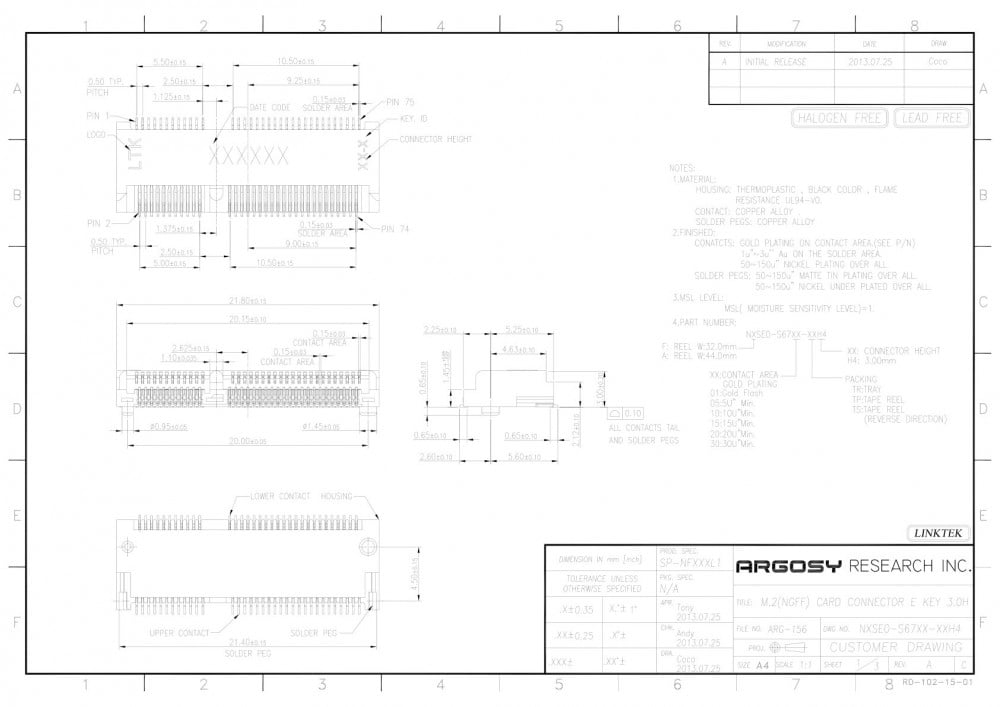 NASE0-S6701-TSH4 technical document page 1