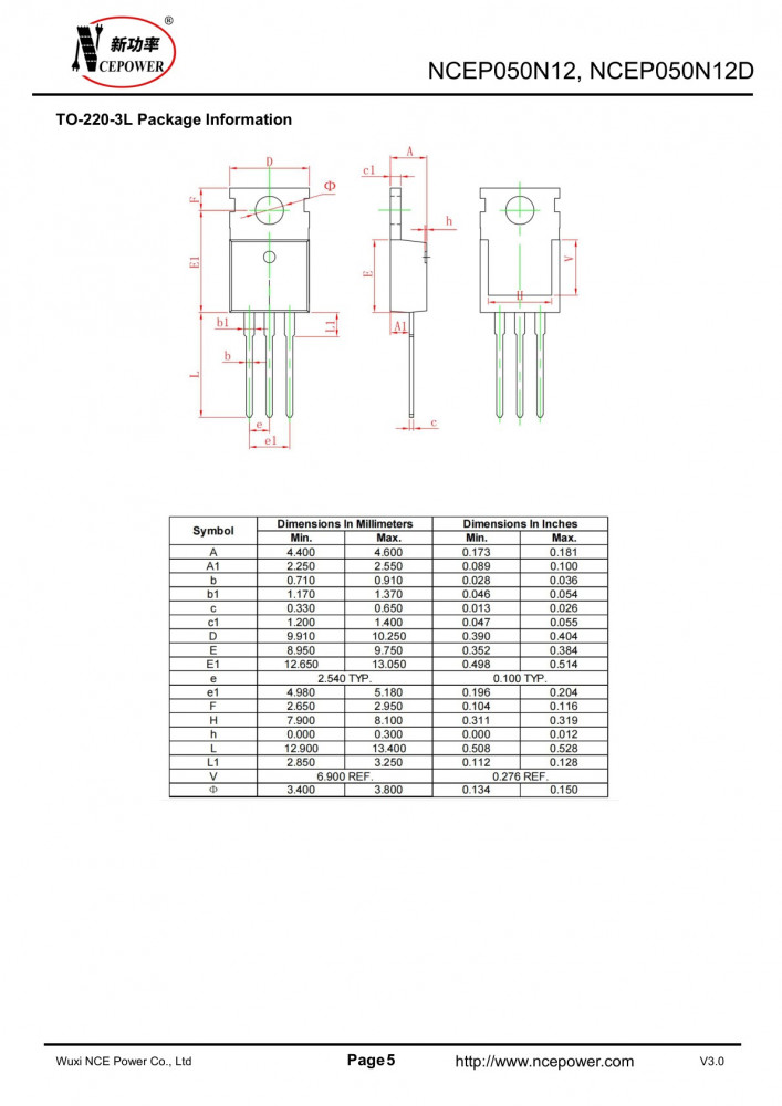 NCEP050N12D datasheet page 5