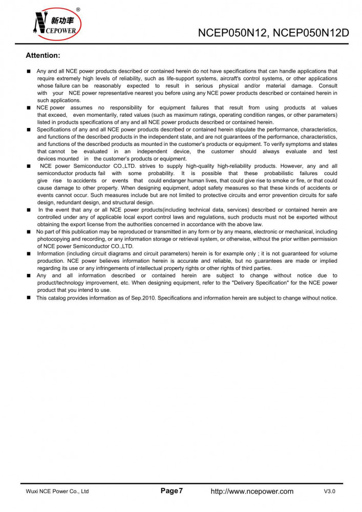 NCEP050N12D datasheet page 7