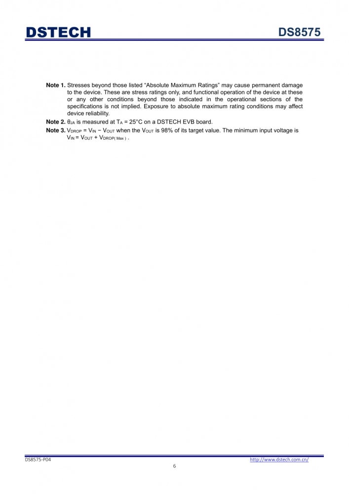 DS8575 datasheet page 6