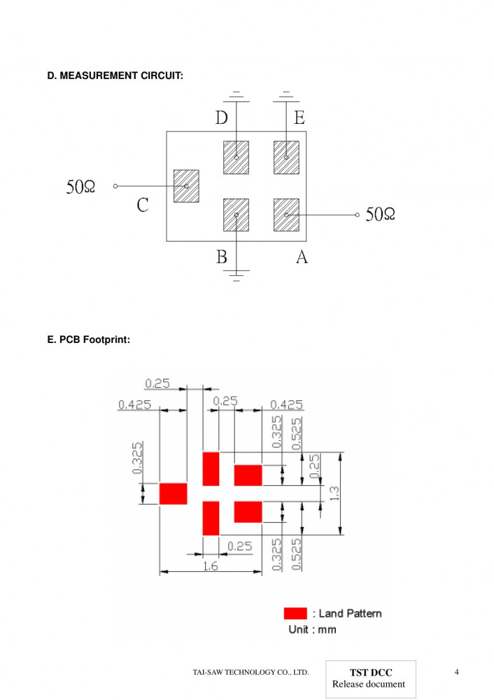 TA0757A datasheet page 4