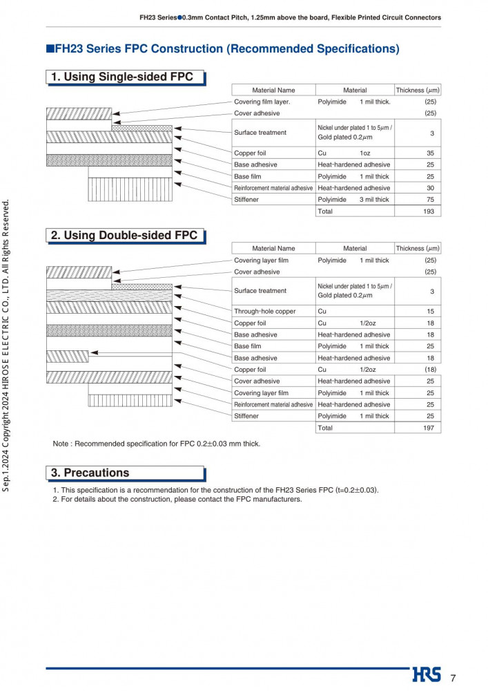 HRS FH23 datasheet page 7
