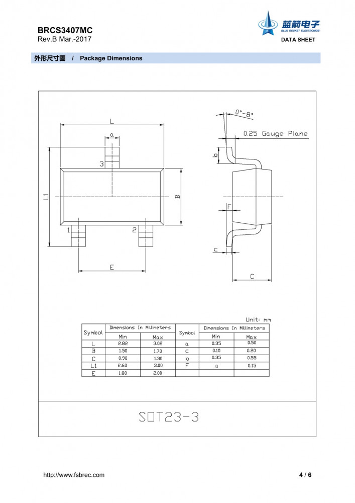 BRCS3407MC datasheet page 4
