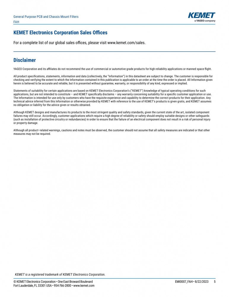 FAHAV series datasheet page 5