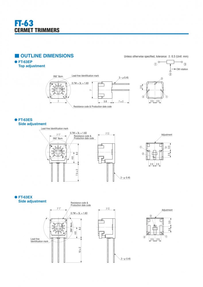 FT-63ETV501 datasheet page 4