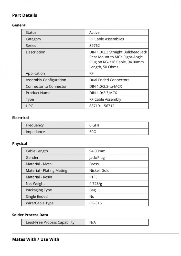 Molex 897620930 product drawing page 2