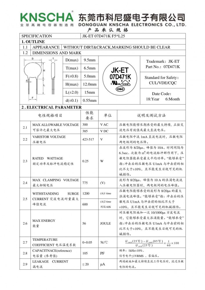 KNSCHA 7D471K68RV0090 approval specification page 2