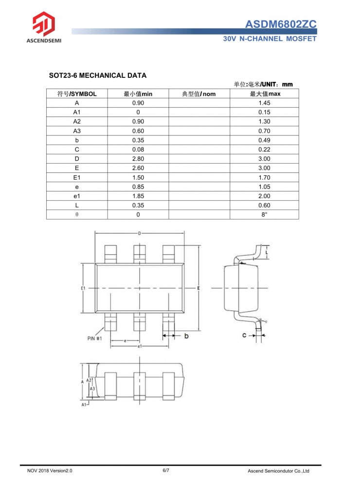 ASDM6802ZC-R datasheet page 6