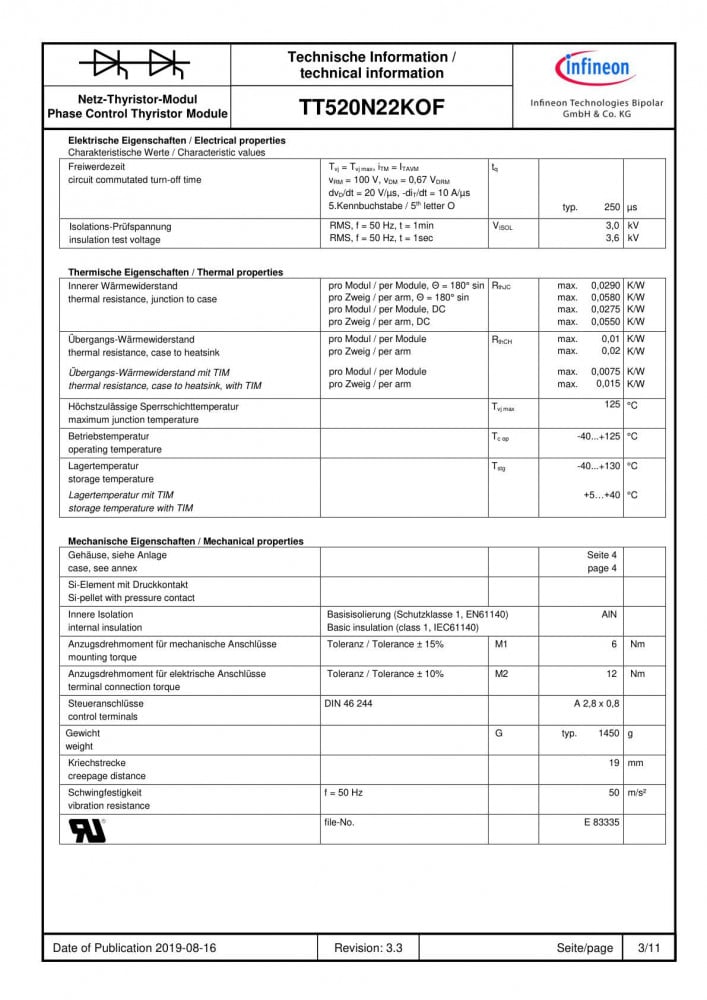 TD520N22KOF technical document page 3