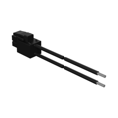 Mini-Fit Max-to-Pigtail Off-the-Shelf (OTS) Cable Assembly, Dual Row, Matte Tin (Sn) Plating, 2 Circuits, 600.00mm Length, Black for sale
