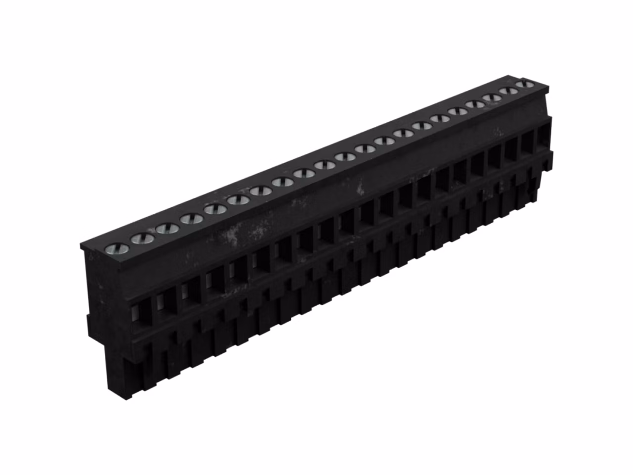 5.08mm Pitch Eurostyle Vertical Plug, with Standard Imprinting, Front Wire Entry, Black, 21 Circuits for sale