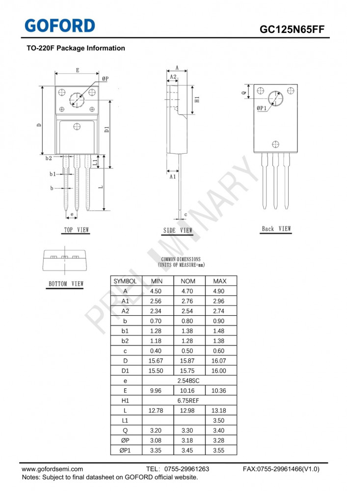 GC125N65FF datasheet page 6