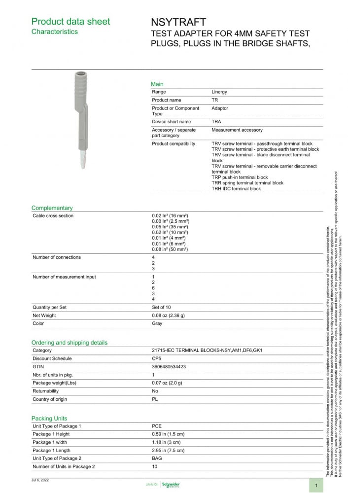 NSYTRAFT technical document page 1