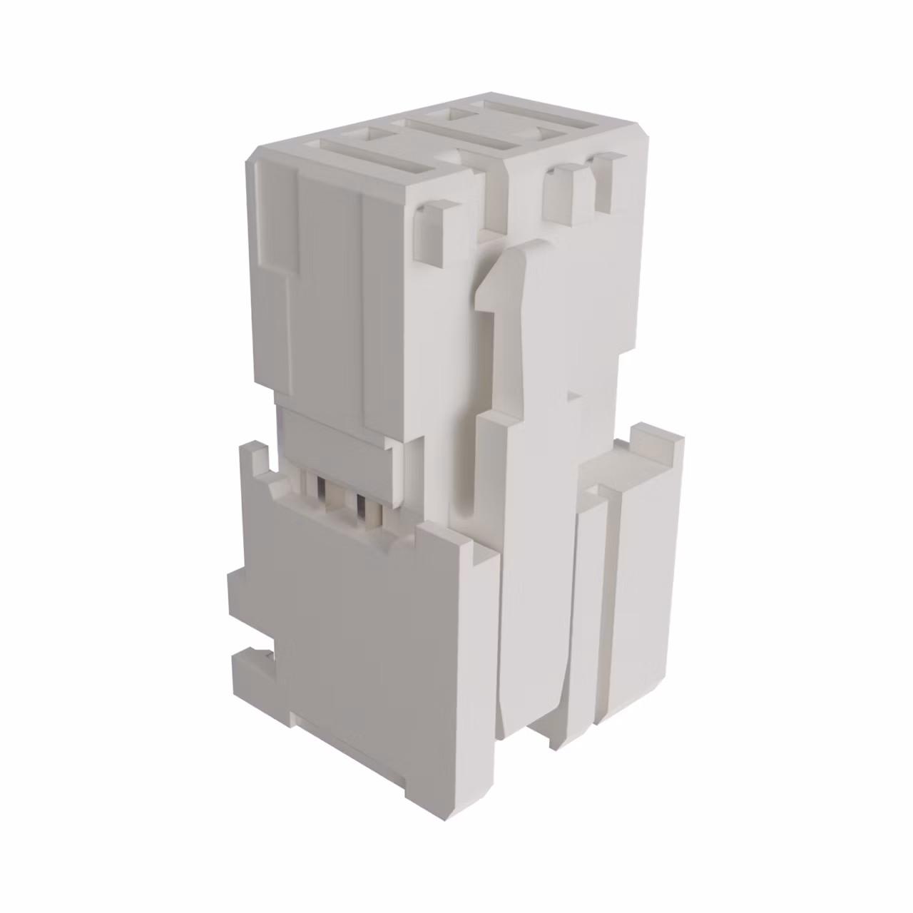 Appli-Mate RAST 2.5 IDT Housing, 2.50mm Pitch, with Side Latches, Female, 15 Circuits, Position Keys A & P Removed, Polarizing Ribs Between 1/2 and 13/14, Voided Circuits 2, 4, 6, 8, 10, 12 & 14