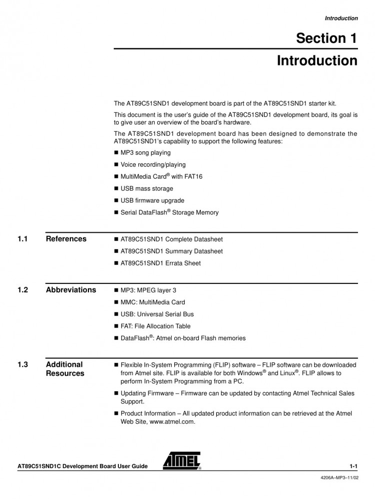 AT89DVK-04 documentation page 4