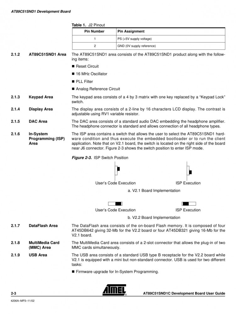 AT89DVK-04 documentation page 7