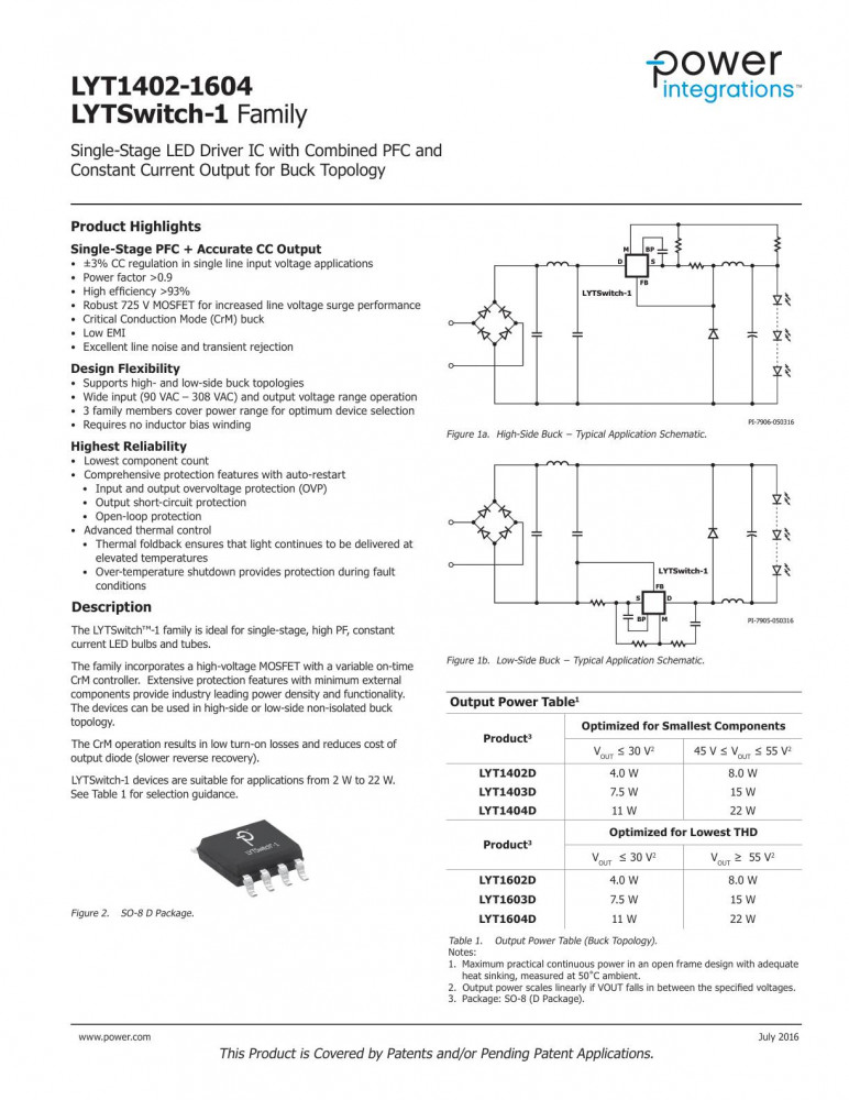 LYT1603D-TL datasheet page 1