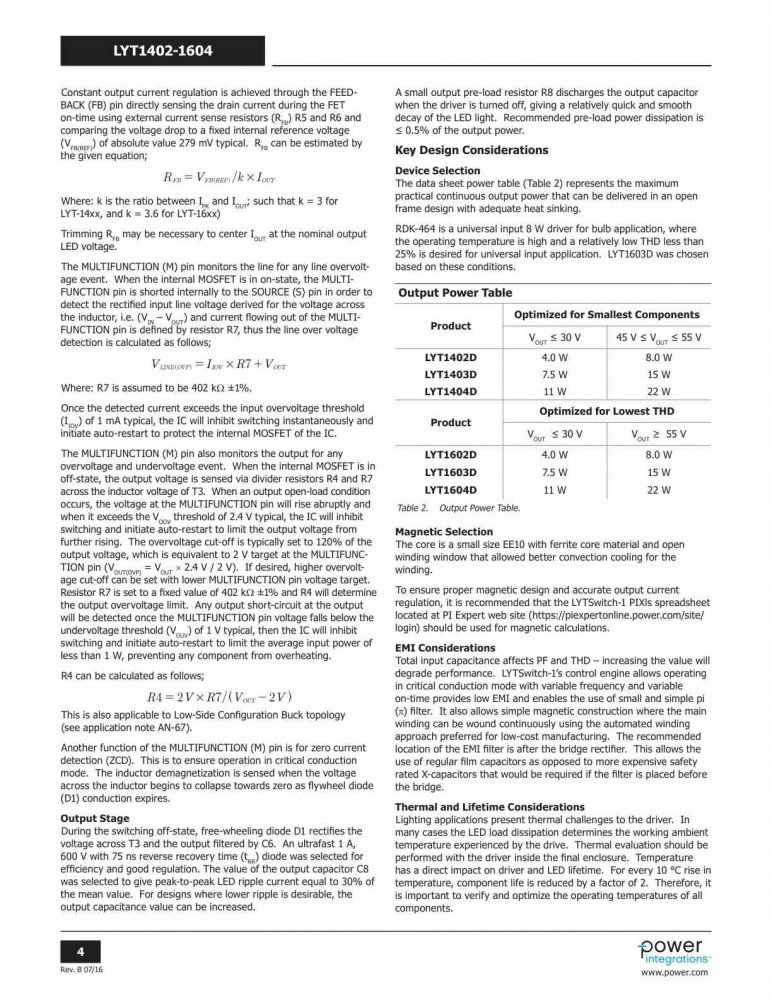 LYT1603D-TL datasheet page 4