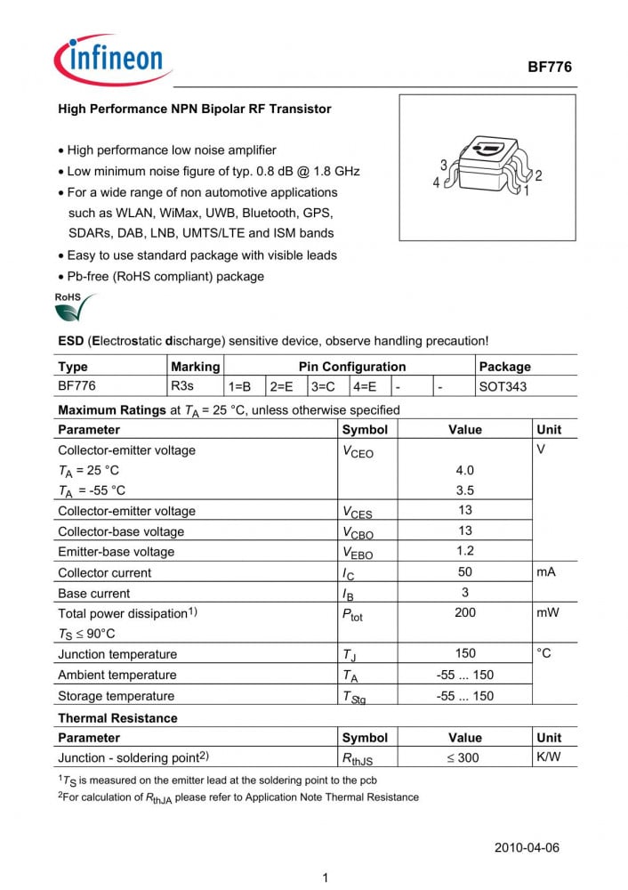 BF776 technical document page 1