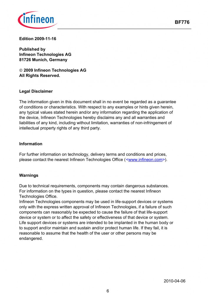 BF776 technical document page 6