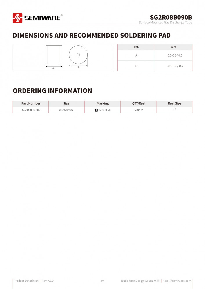 SG2R08B090B datasheet page 3
