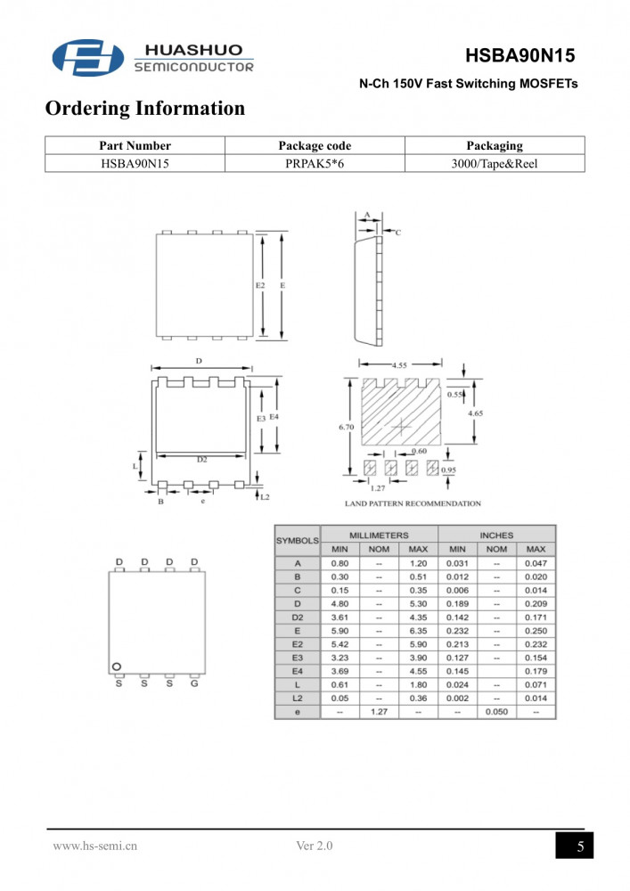 HSBA90N15 datasheet page 5