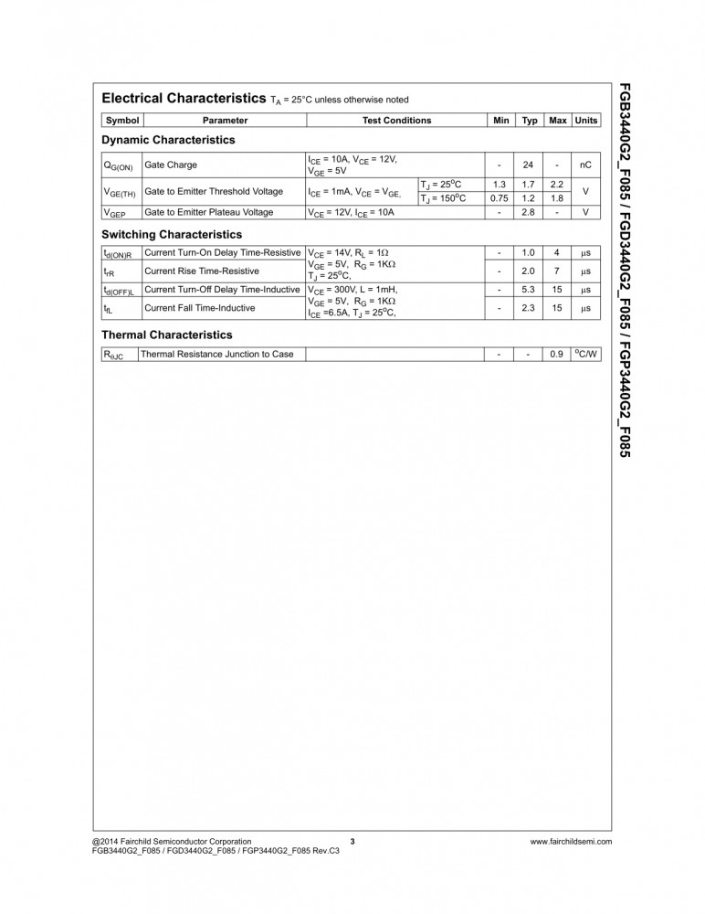 FGP3440G2 datasheet page 3