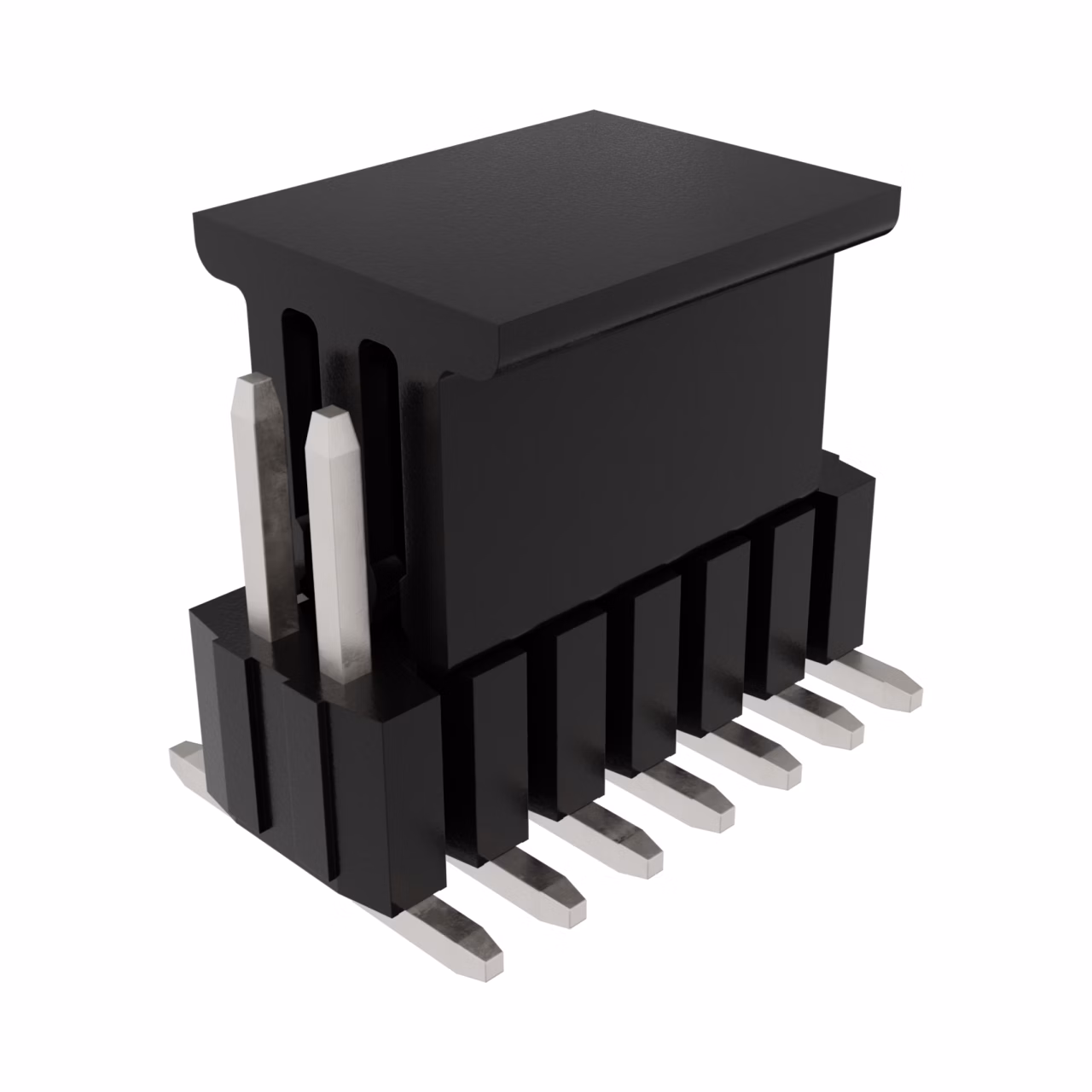 Slim-Grid Header, 14 Circuits, Surface Mount, Vertical, Unshrouded, 2.54µm Overall Tin (Sn) Plated, with Pick-and-Place Cap, Tube, Lead-Free for sale