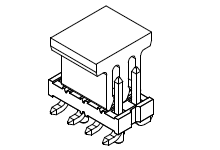 Milli-Grid Header, Vertical, Surface Mount, 36 Circuits, 0.76µm Gold (Au) Plating, Mating Pin Length 3.80mm, with Cap, Tube, Lead-Free
