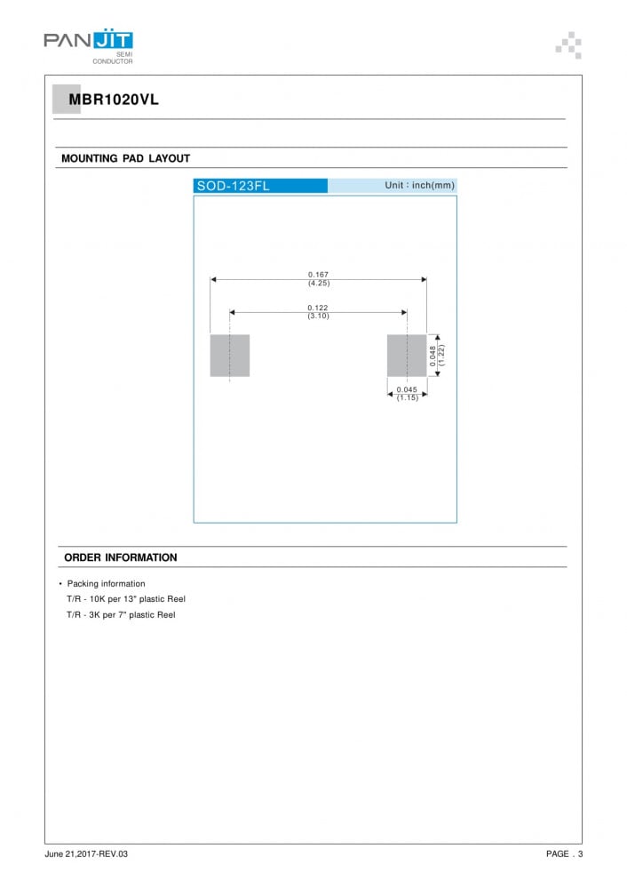 MBR1020VL datasheet page 3