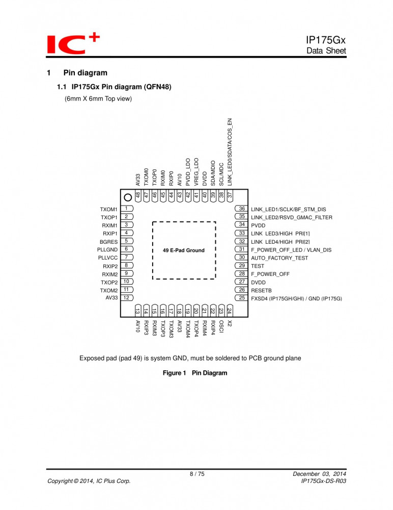 IP175G datasheet page 8