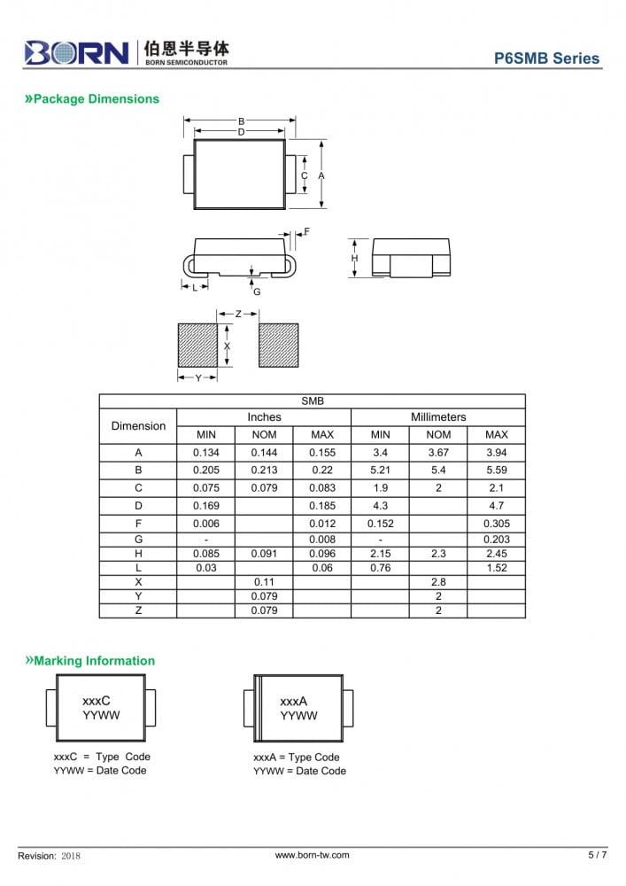 P6SMBJ15CA datasheet page 5