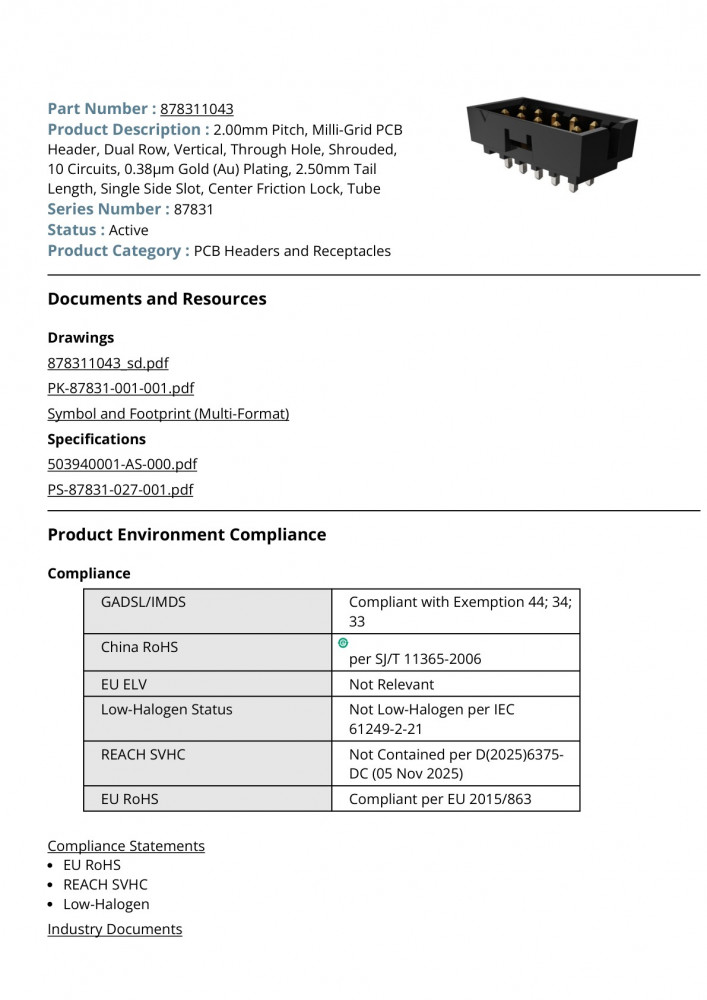 878311043 technical document page 1