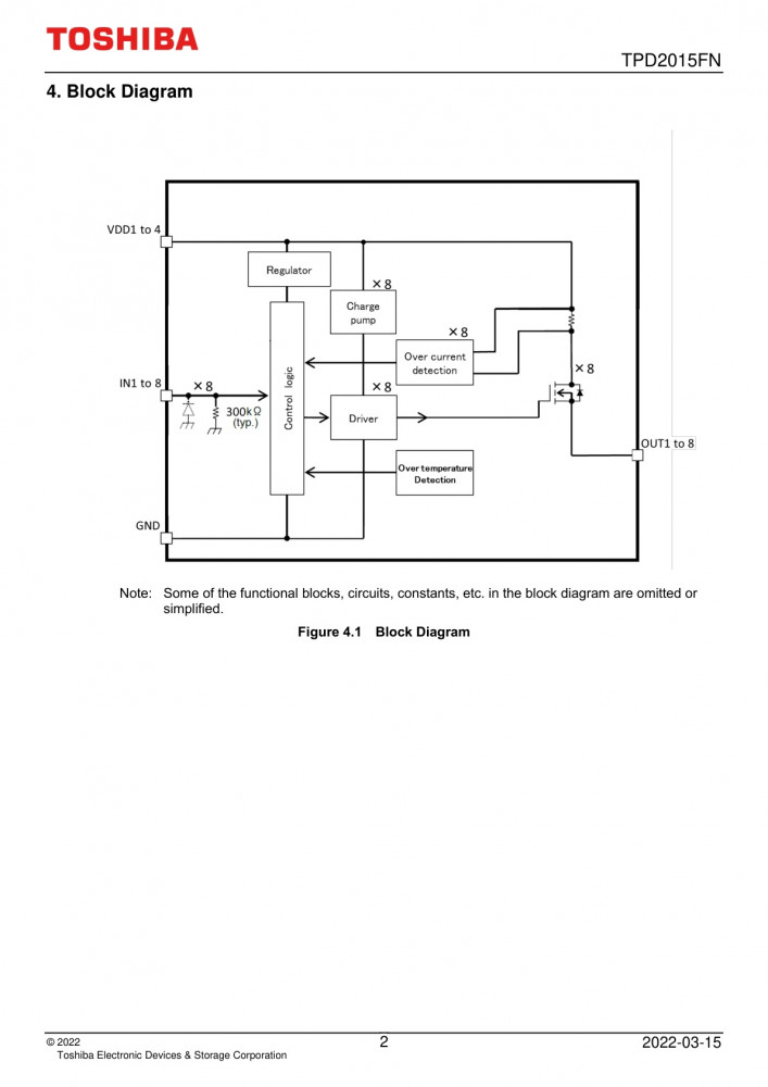 TPD2015FN datasheet page 2