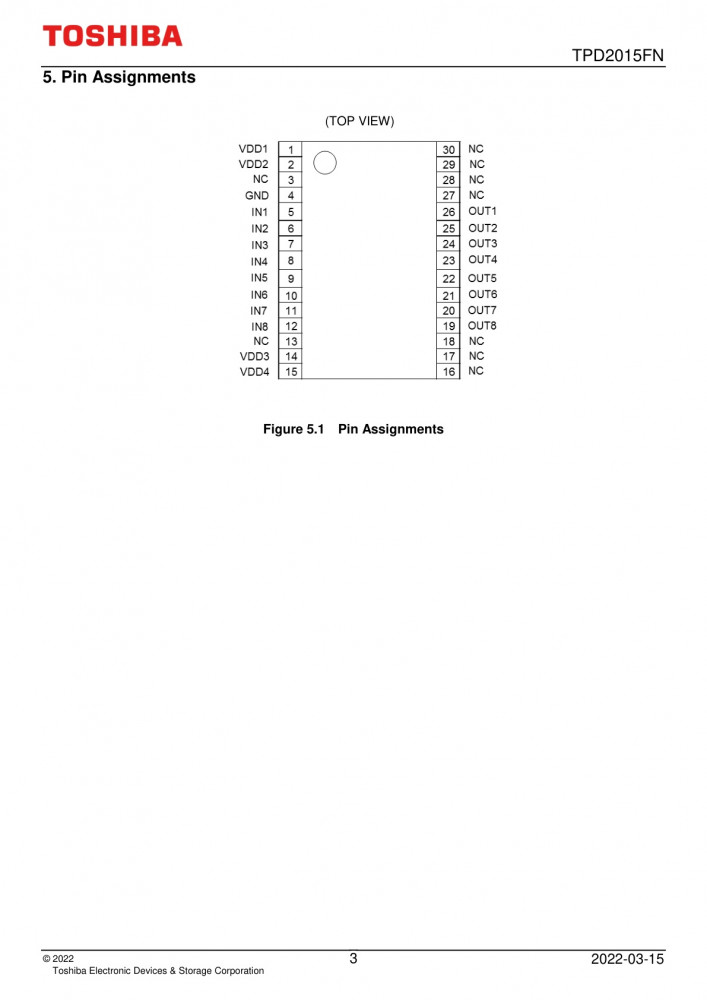 TPD2015FN datasheet page 3