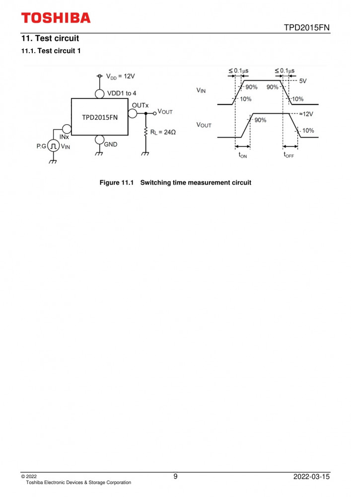 TPD2015FN datasheet page 9