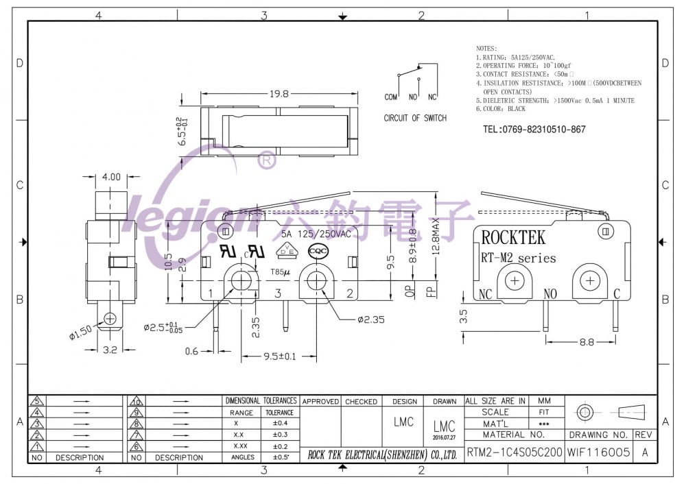 RTM2-1C4S05C200 technical document