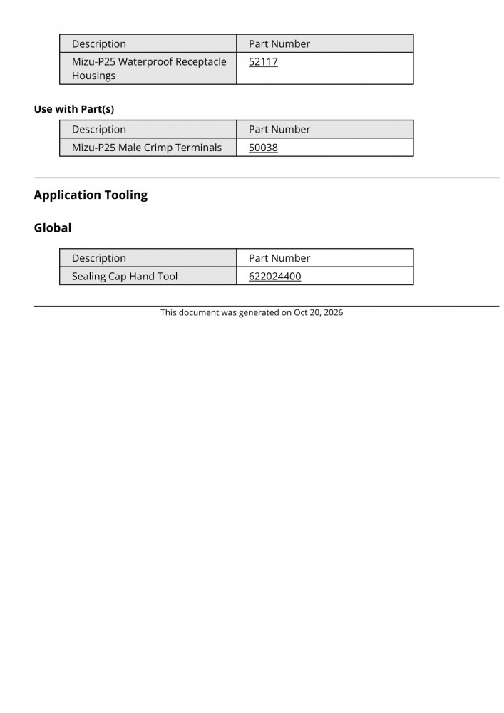 Product document image 3 for MOLEX 521160413