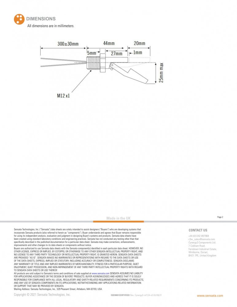 RSF124Y030KC datasheet page 2
