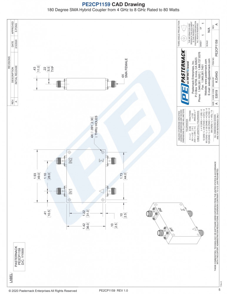 PE2CP1159 datasheet page 5