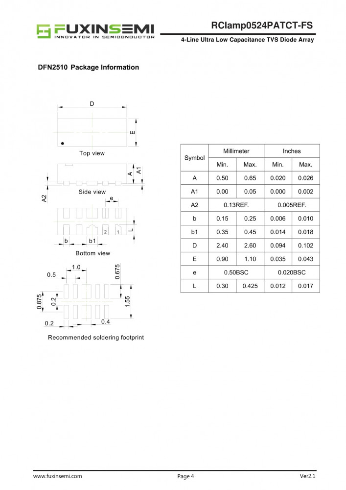 RClamp0524PATCT-FS datasheet page 4