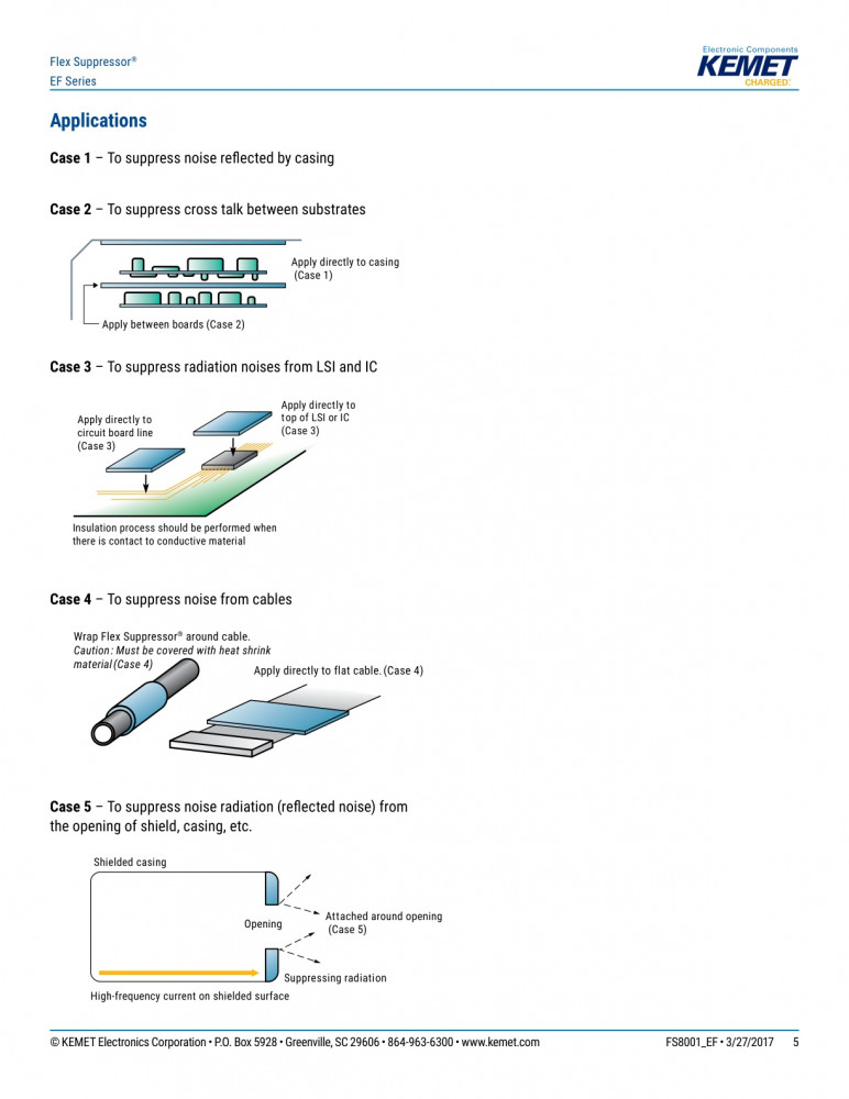 KEMET EFR Flex Suppressor document page 5