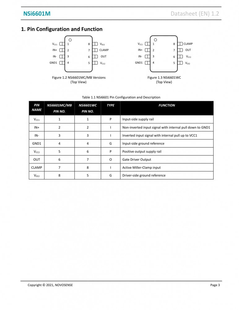 NSI6601MC-DSPR datasheet page 3