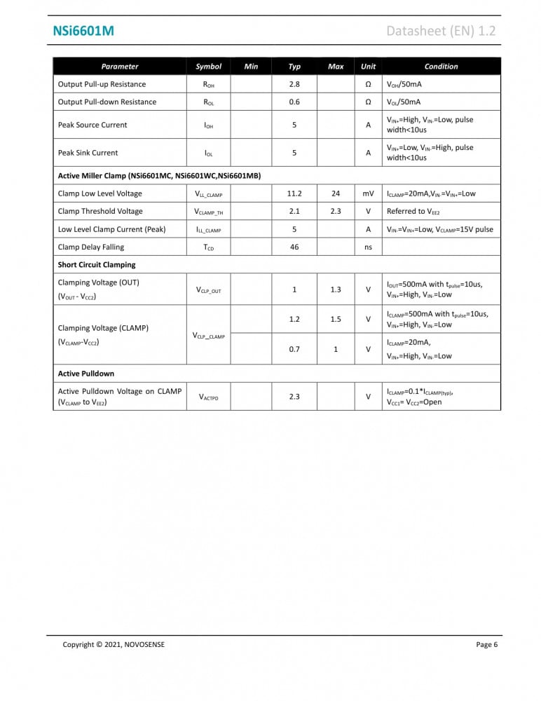 NSI6601MC-DSPR datasheet page 6