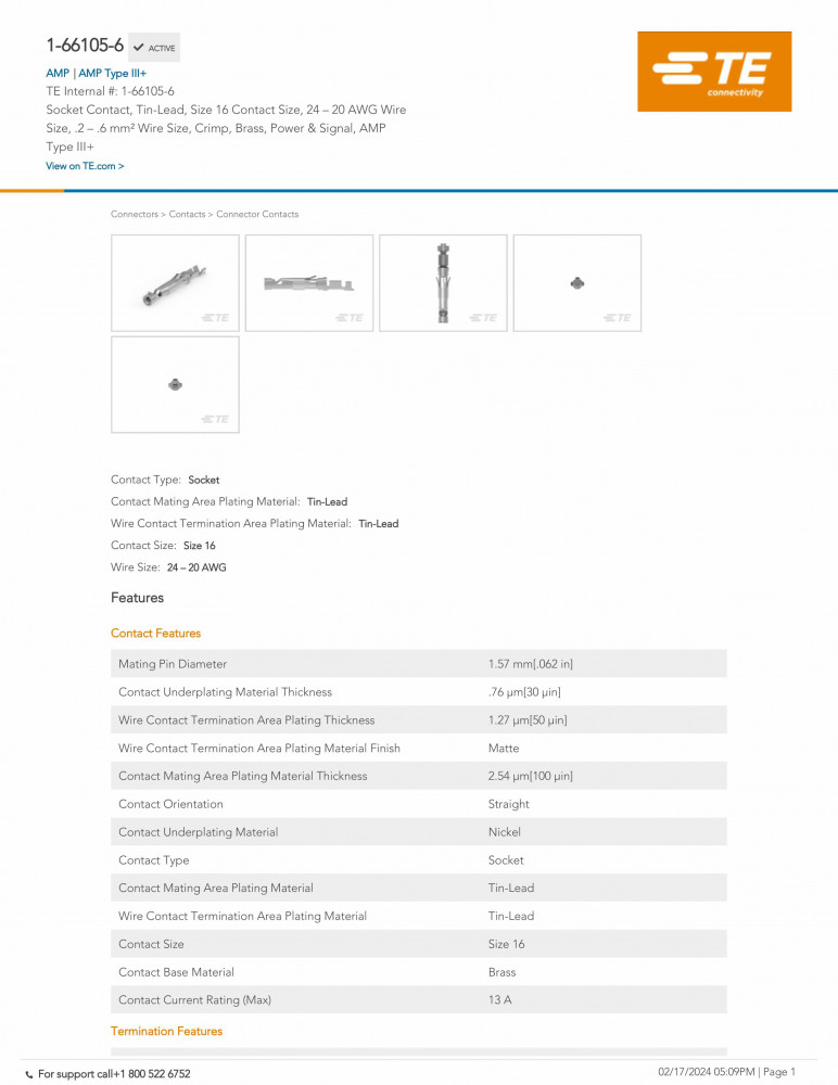 1-66105-6 technical document page 1
