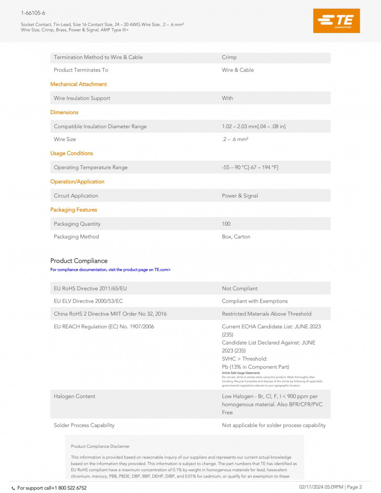 1-66105-6 technical document page 2