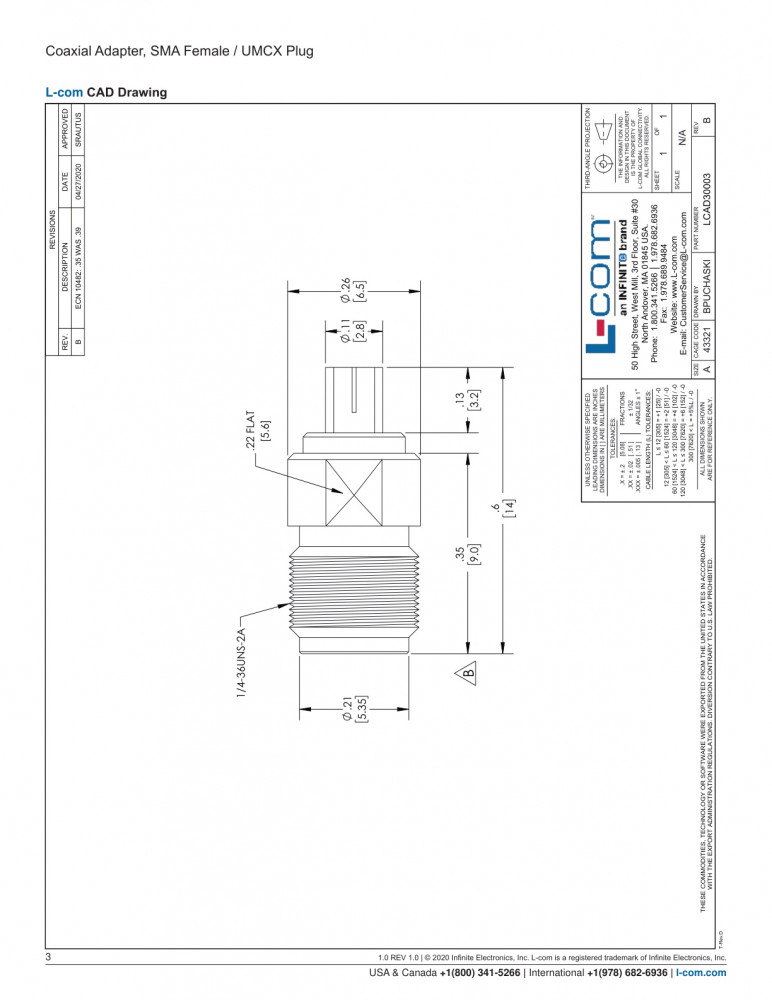 LCAD30003 technical document page 3